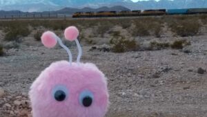 Weepuls, personalized fuzzy plush with advertising message.